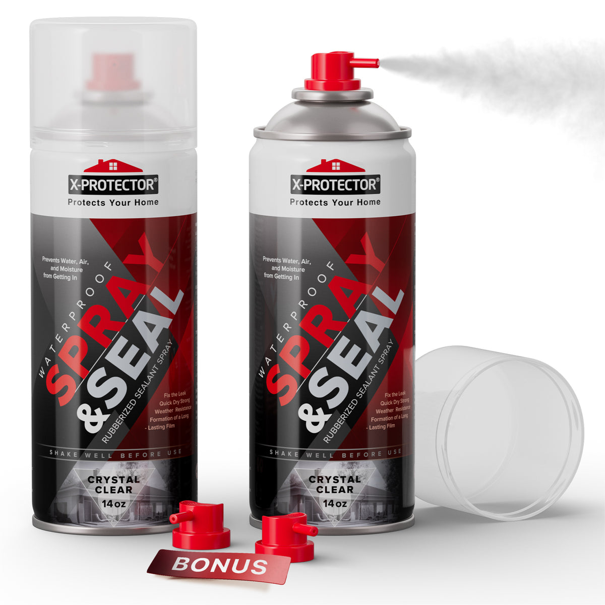 Premium X-Protector Rubber Waterproof Seal Spray with LessDrip Formula
